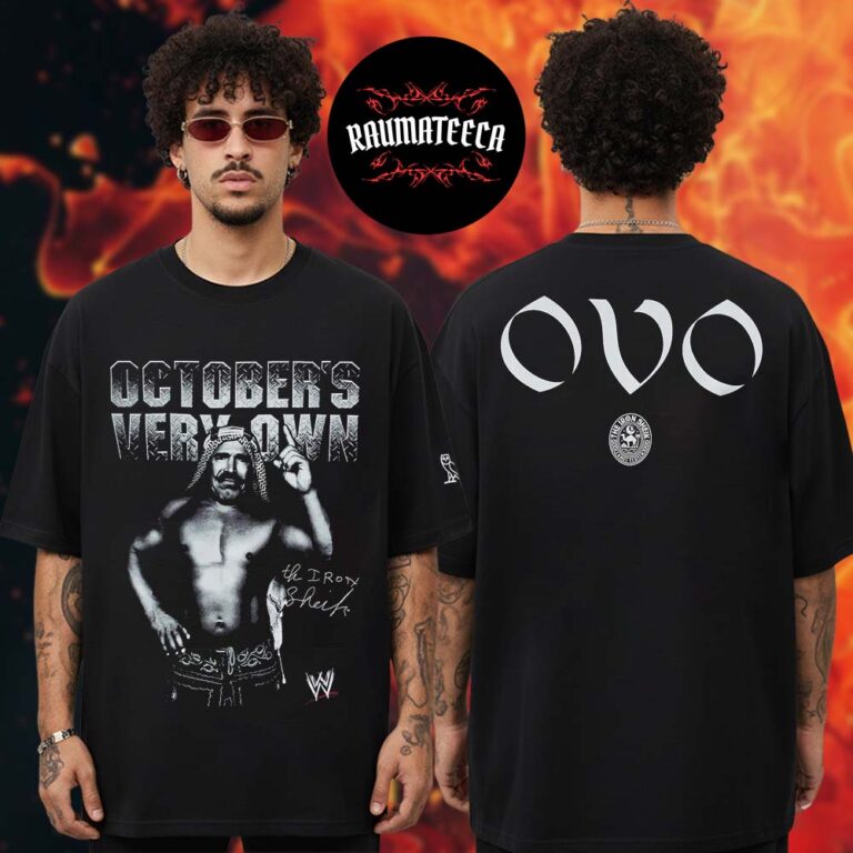 Drake OVO x WWE Iron Sheik Two-Sided T-Shirt